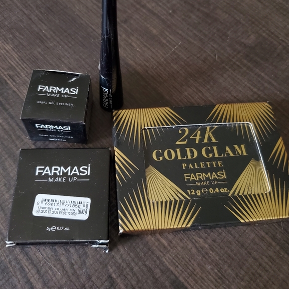 Farmasi | Makeup | Farmasi 24k Gold Glam Makeup Set Black And Gold ...